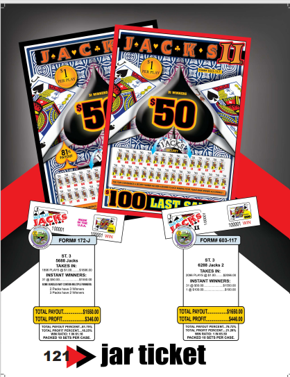 Paper Tickets/Jar Tickets – Tagged "pull tabs" – Lucky Duck Novelty