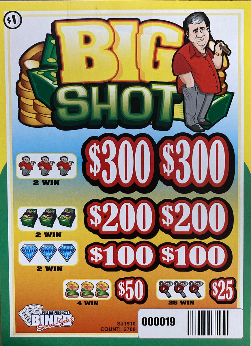 Y - Instant Pull Tab Tickets - 2700 Count - Big Shot – Lucky Duck Novelty