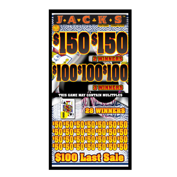 Y - Instant Pull Tab Tickets - 1992 Count - Jacks (Cards) – Lucky Duck ...