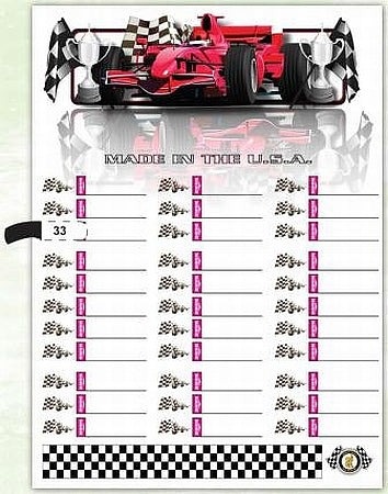 Raffle Game Boards & Race Car Boards – Lucky Duck Novelty