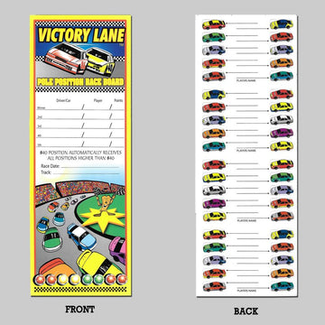 Raffle Game Boards & Race Car Boards – Lucky Duck Novelty